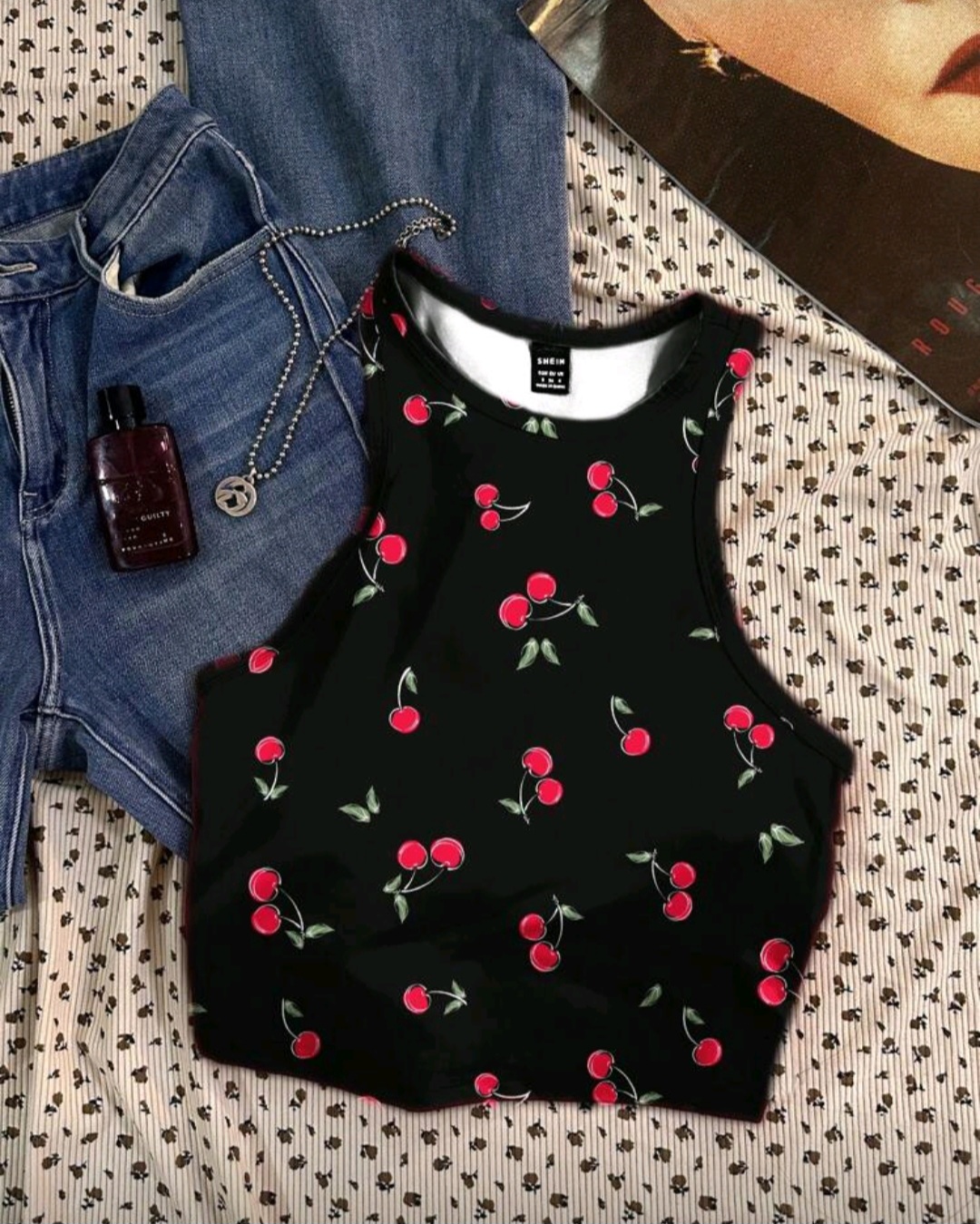 JB black cherry crop top | Blossom & Bloom
